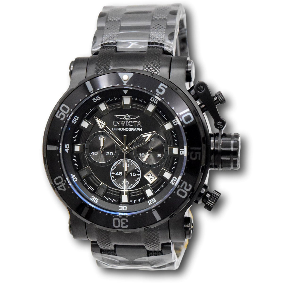 Invicta Coalition Forces Shadow Edition Men's 52mm Black Chrono Watch ...