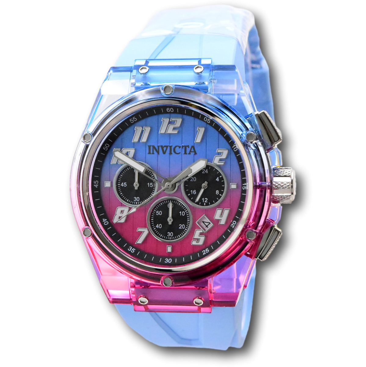 Invicta S1 Rally Prism Color Flip Men's 44mm Blue Fusion Chrono Watch ...