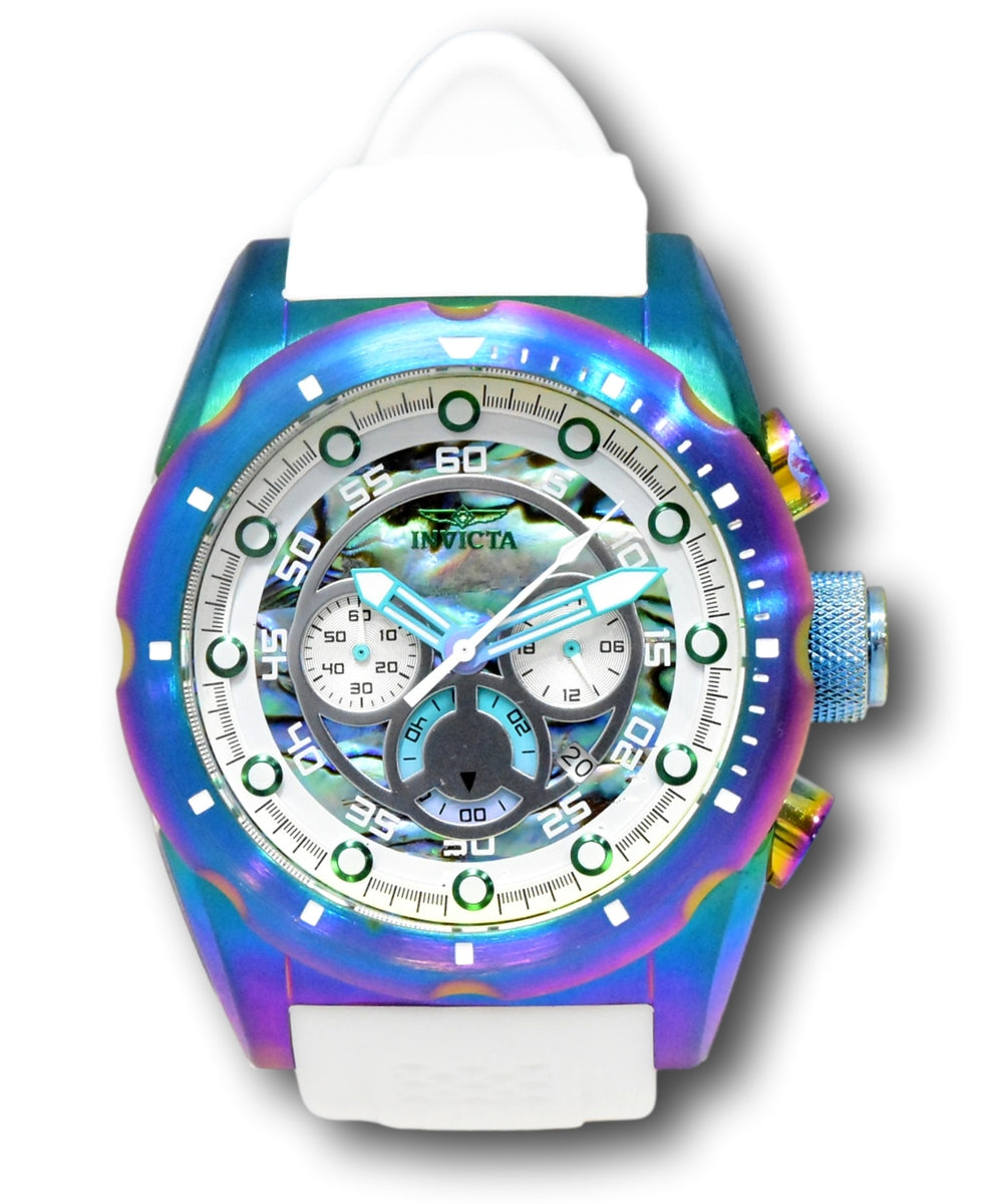 Invicta Speedway Rainbow Iridescent Men's 50mm Abalone Dial Chrono Wat ...