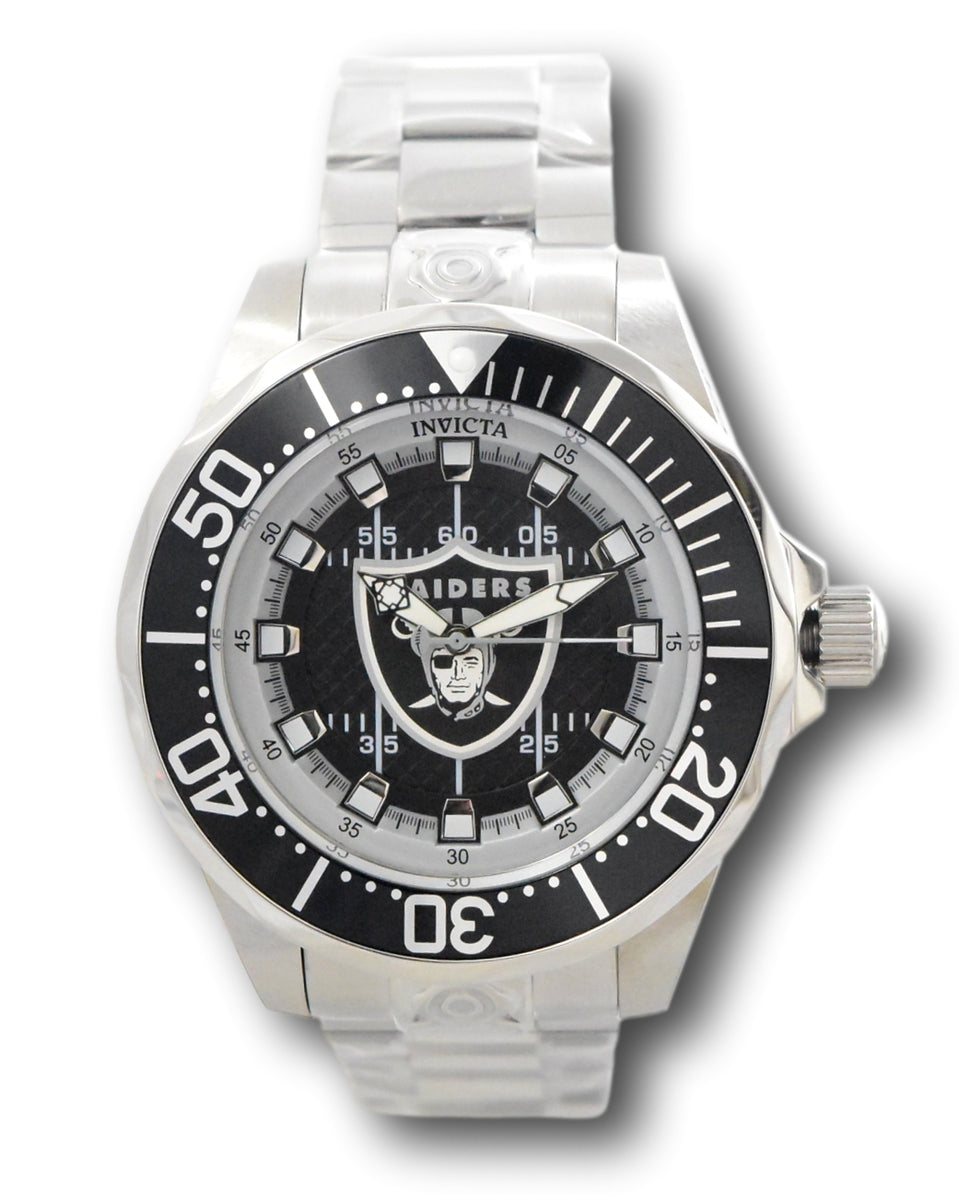 Invicta NFL Las Vegas Raiders Automatic Men's 47mm Grand Diver Watch 4 ...