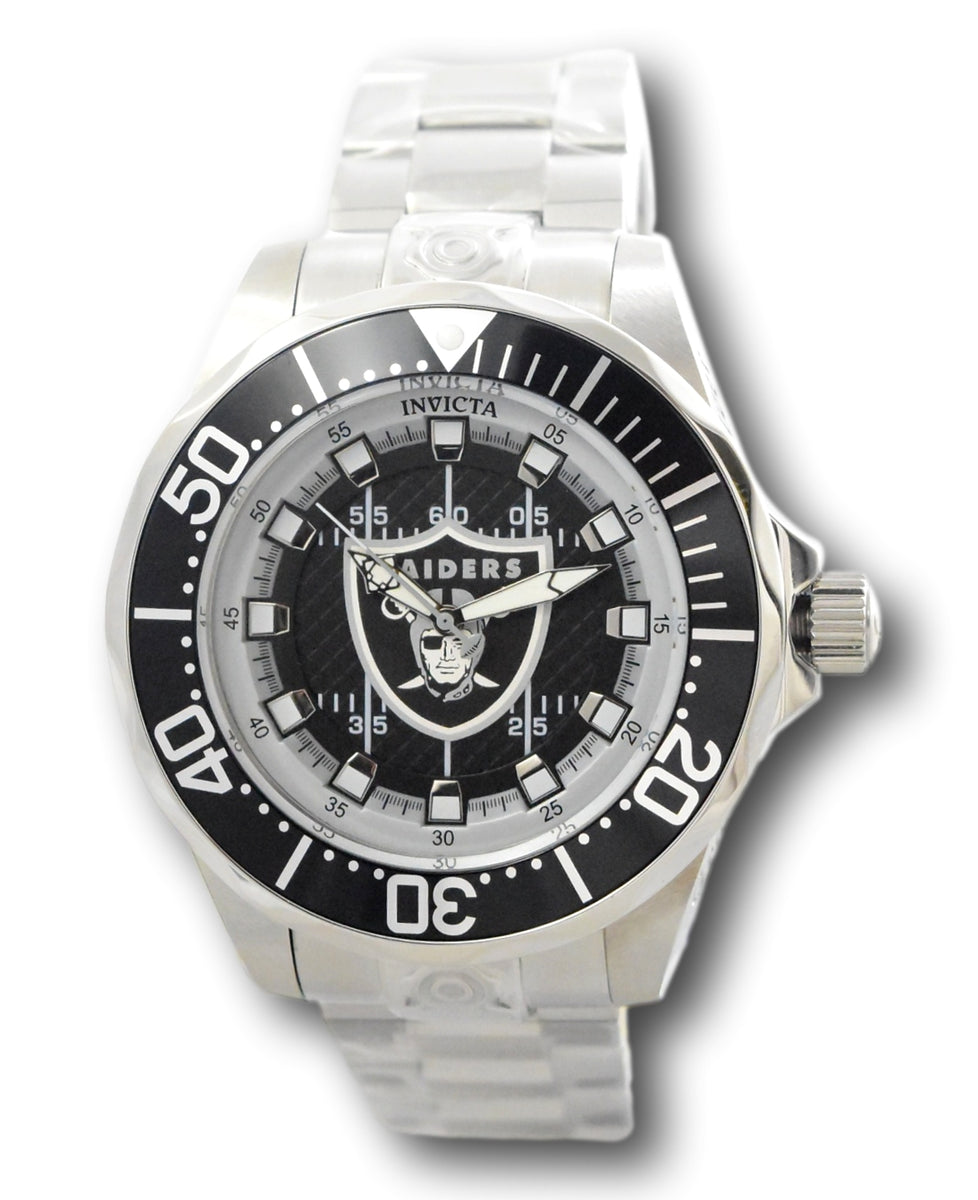 Invicta NFL Las Vegas Raiders Automatic Men's 47mm Grand Diver Watch 4 ...