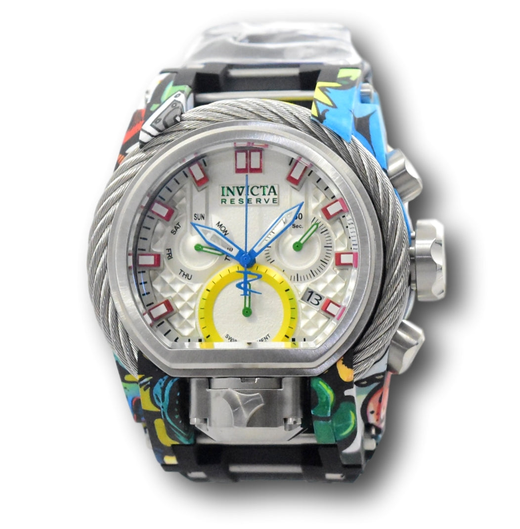 Invicta Reserve Bolt Zeus Magnum 52mm Graffiti Hydroplated Chrono Watc ...